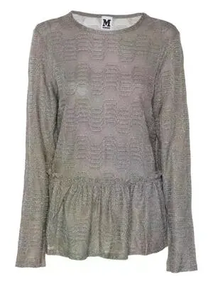 Missoni Metallic Pleated Top