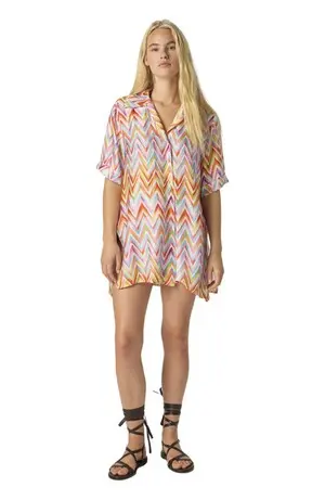 Missoni Bowling Style Cover-up Shirt - Multicoloured