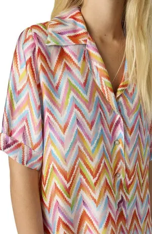 Missoni Bowling Style Cover-up Shirt
