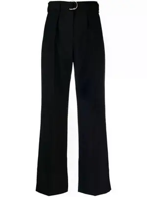 JIL SANDER Belted Waist Wide-leg Trousers