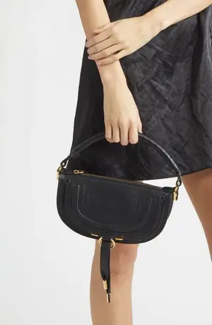 Chloé Mini Marcie Leather Camera Bag - Black