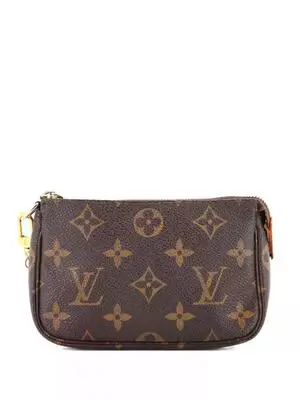 LOUIS VUITTON Pochette Accessoires Monogram Canvas Mini Clutch