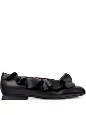 Camper Casi Myra Ruffled Ballerinas - Black