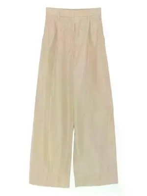 FORTE_FORTE Pleated Wide-leg Trousers