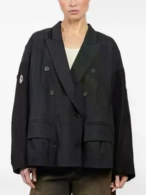 IBRIGU Jacquard Double-breasted Jacket