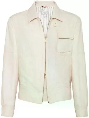 Brunello Cucinelli Spread-collar Bomber Jacket