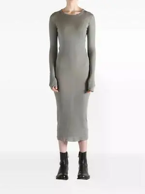 Rick Owens Long-sleeve Midi Dress