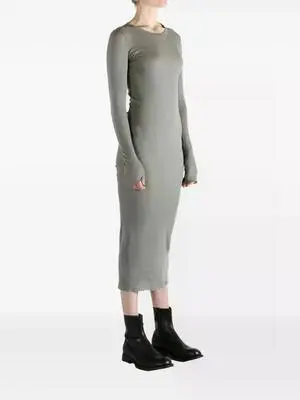 Rick Owens Long-sleeve Midi Dress