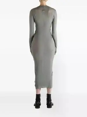 Rick Owens Long-sleeve Midi Dress