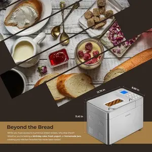 CUCKOO Cbm-aab101s 2 Lb. Multi-functional Bread Maker With 17 Menu Options - Silver