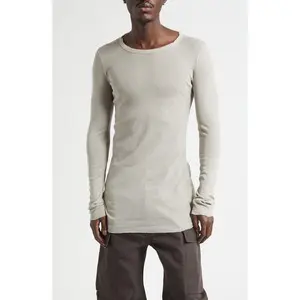 Rick Owens Long Sleeve Rib T-shirt - Pearl