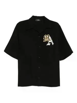 Amiri Varsity-patch Shirt - Black