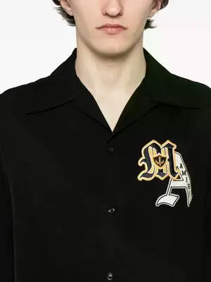 Amiri Varsity-patch Shirt - Black