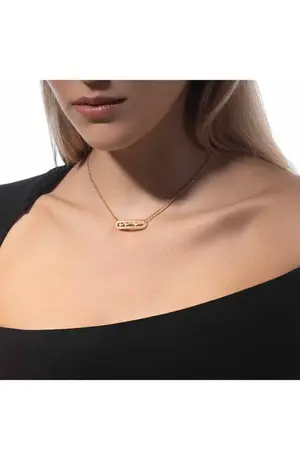 Messika Move Classique Ciselè Diamond Pendant Necklace