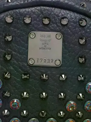 Mcm Stark Studded Leather Backpack