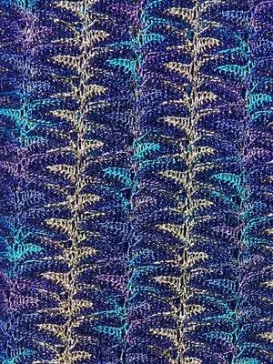 Missoni Knitted Scarf - Blue