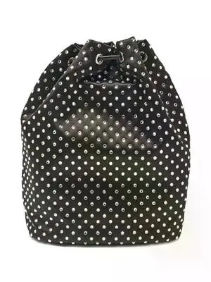 Prada Crystal Embellishment Drawstring Bucket Bag