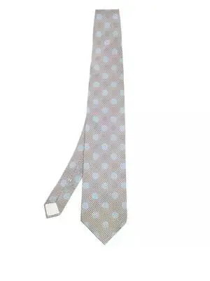 LANVIN Silk Neck Tie - Grey