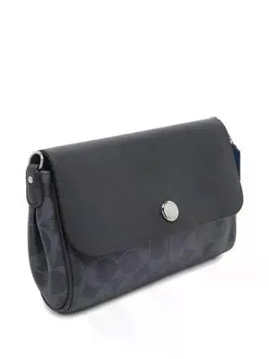 COACH Coated-canvas Flap Clutch Bag