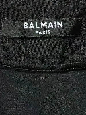 Balmain Silk-blend Straight-leg Trousers