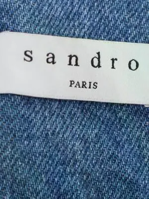Sandro Denim Midi Skirt