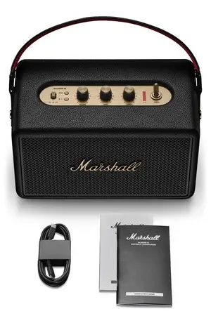 Marshall Kilburn Iii Portable Bluetooth® Speaker - Black And Brass