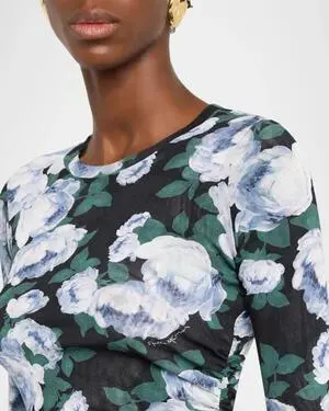 Stella McCartney Bunch Of Roses Mesh T-shirt - Multi
