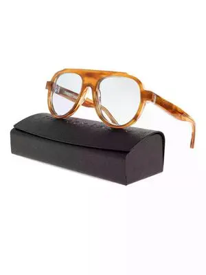 Thierry Lasry Clandesty Browline Sunglasses - Brown
