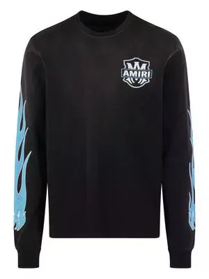 Amiri Eagle Flames Long-sleeves Graphic T-shirt