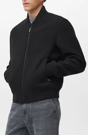 Mango Zip-up Bomber Jacket