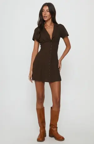 Princess Polly Pique Mini Shirt Dress