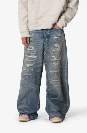 Mnml Ultra Repaired Wide-leg Jeans