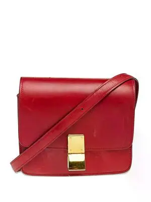 Celine Classic Box Shoulder Bag - Red
