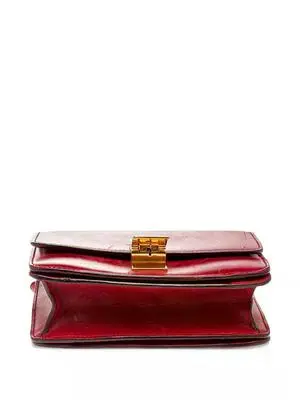 Celine Classic Box Shoulder Bag - Red