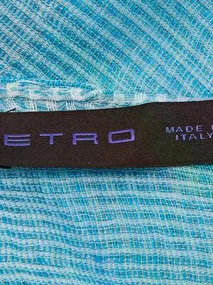 Etro Grid-pattern Silk Scarf