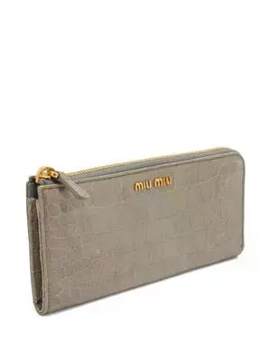 Miu Miu Embossed Zip-fastening Wallet
