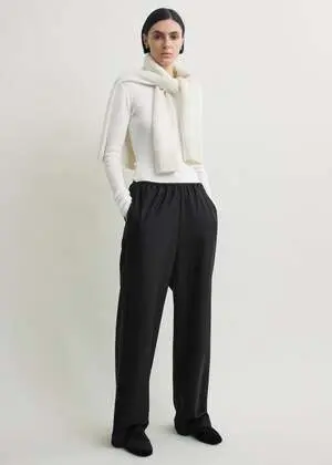 TOTEME Cashmere-wool Blend Trousers