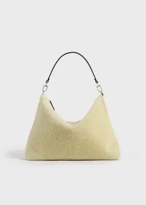 TOTEME Medium Bevel Shearling Shoulder Bag