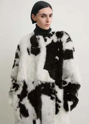 TOTEME Shearling Coat - Black