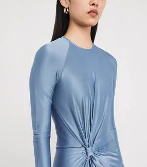 Victoria Beckham Satin Twist-waist Gown