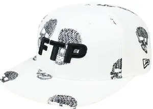 FTP Skull Fitted Cap - White