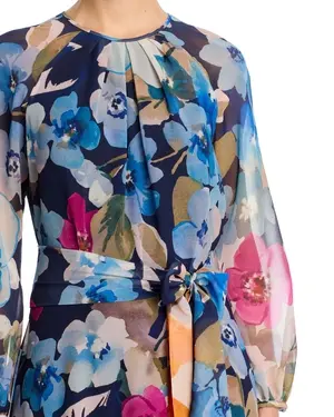 Rickie Freeman For Teri Jon Chiffon Maxi Dress