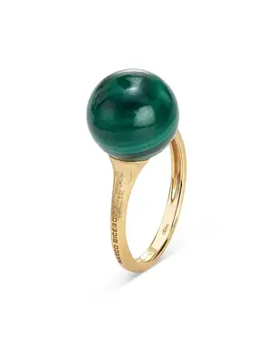 Marco Bicego 18k Yellow Gold Africa Malachite Stone Ring - Green/gold