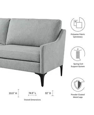 MODWAY Corland Upholstered Fabric Sofa