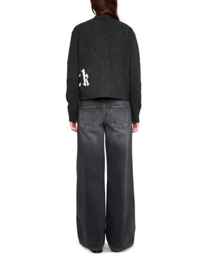 Zadig&Voltaire Masy Merino Wool Cardigan - Anthracite