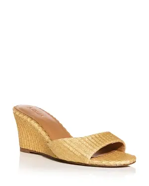 Aqua Katey Wedge Sandals - Gold