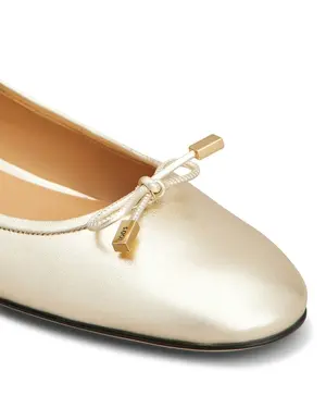 TOD'S Leather Ballet Flats - White