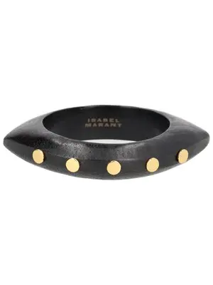 Isabel Marant Layla Wooden Bracelet - Black
