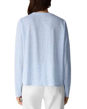 Eileen Fisher Crewneck Long Sleeve Tee - Sky Light