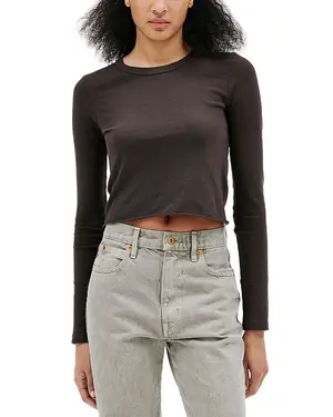 Women's Long Sleeve Cropped T-Shirts